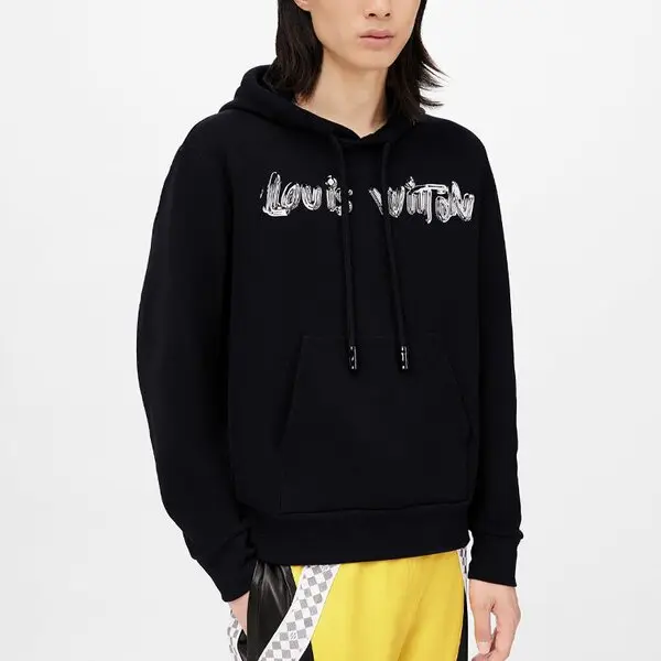 LOUIS VUITTON Logo Printing" Long Sleeve Hoodie