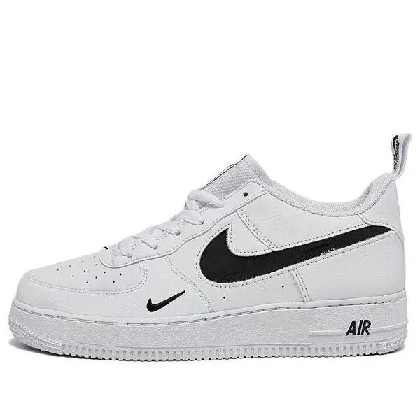 Nike Force 1 Lv8 "multi Etch Swoosh White" Sneakers - White/black