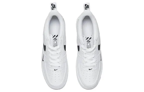 Nike Force 1 Lv8 "multi Etch Swoosh White" Sneakers - White/black