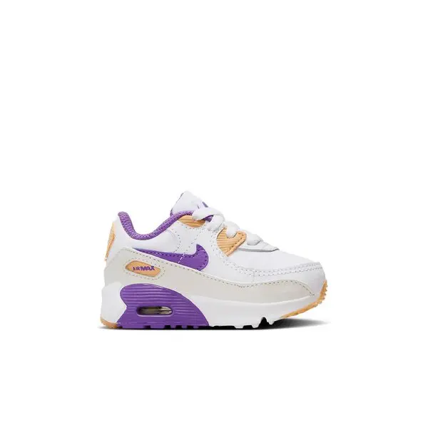 Nike Max 90 Leather Sneakers - White/action Grape/phantom