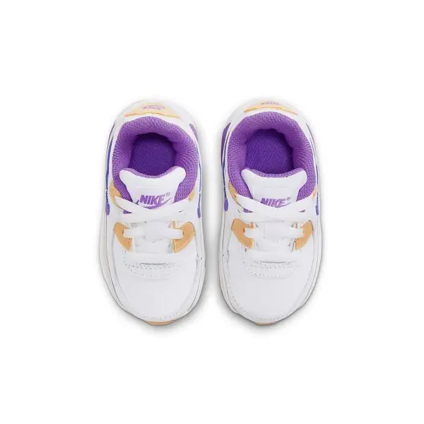 Nike Max 90 Leather Sneakers - White/action Grape/phantom