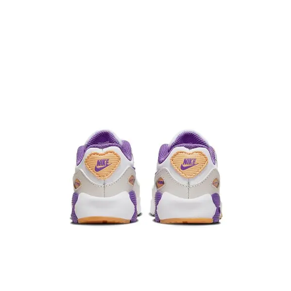 Nike Max 90 Leather Sneakers - White/action Grape/phantom