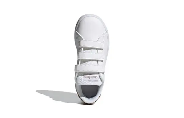 Adidas Advantage J White Leopard Print Sneakers