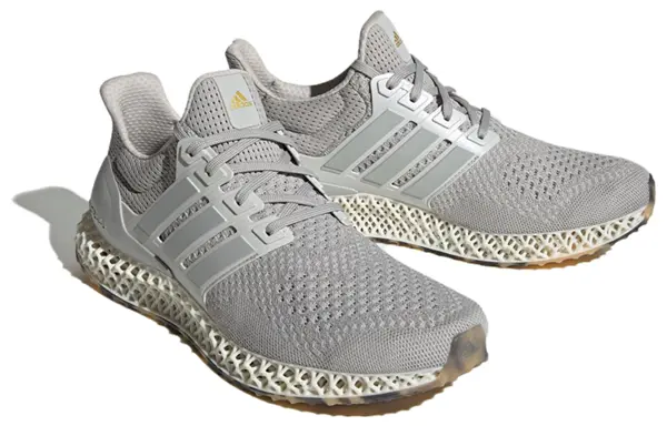 Adidas Ultra 4d Athletic Sneakers - Grey/white/silver