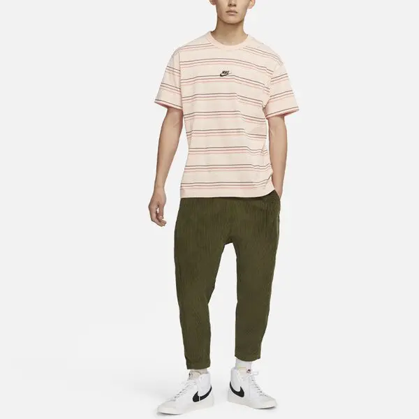Nike Solid Color Corduroy Cropped Casual Pants