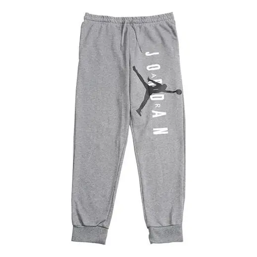 JORDAN Knit Basketball Athleisure Casual Sports Long Pants - Gray