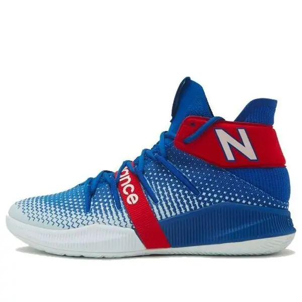 NEW BALANCE Omn1s "clippers" High Top Athletic Sneakers - Red/blue