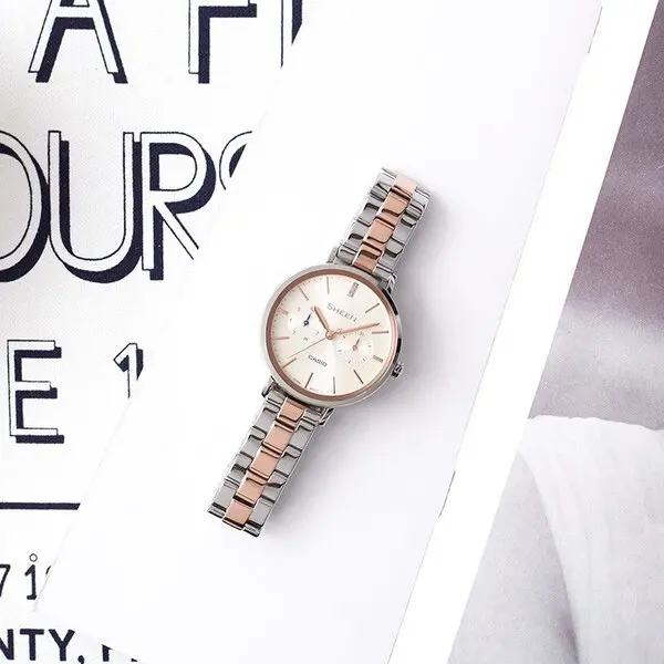 Casio Sheen Series Analog Watch With Swarovski Elements
