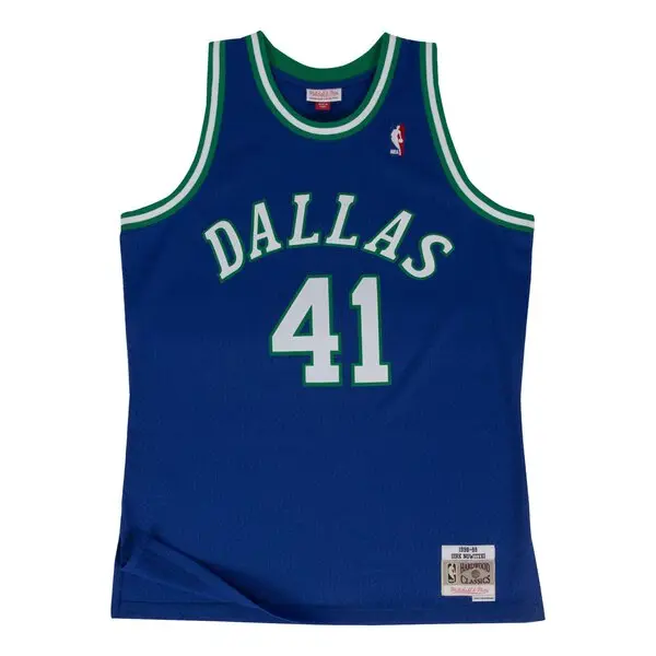 Mitchell & Ness Dallas Mavericks 1998-99 Dirk Nowitzki Road Swingman Jersey - Blue/white