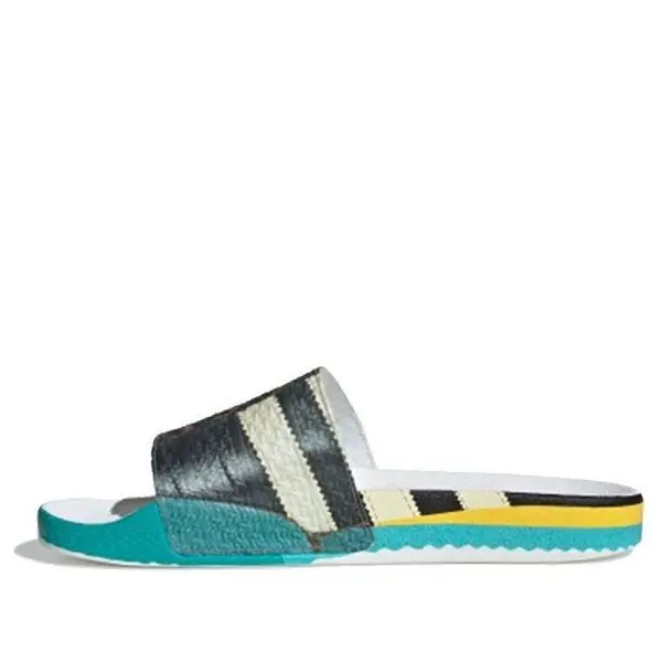 Adidas X Raf Simons Samba Adilette Slides - Black