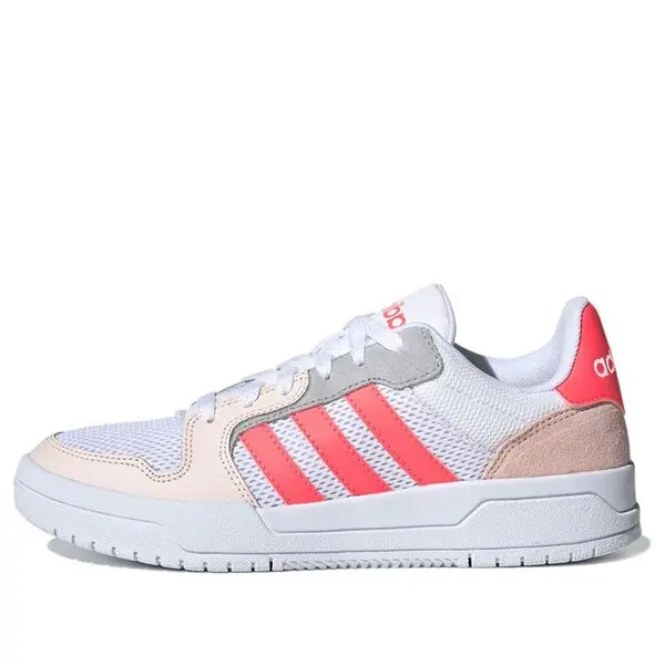 Adidas Entrap Low Top Sneakers - White/pink