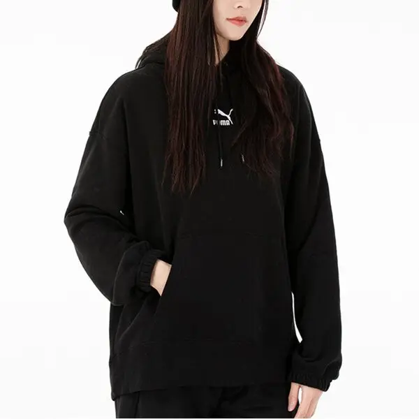 PUMA Classics Oversized Embroidered Logo Hoodie