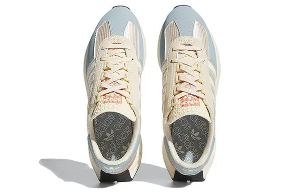 Adidas Retropy E5 Lace-up Sneakers - Cream/beige/light Blue