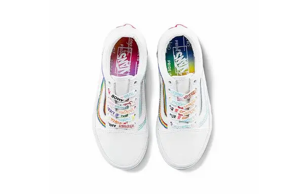VANS Old Skool Low Top Sneakers - White/blue