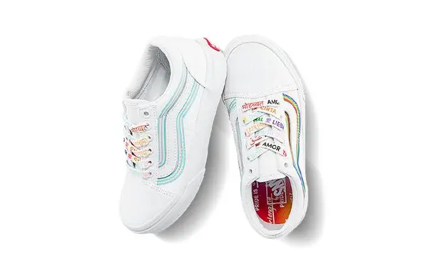 VANS Old Skool Low Top Sneakers - White/blue