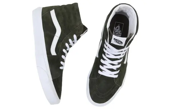 VANS Sk8-hi Pig Suede High Top Sneakers - Green
