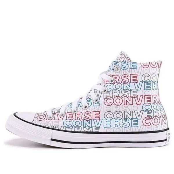 CONVERSE Chuck Taylor All Star High Top Sneakers - White/blue/red