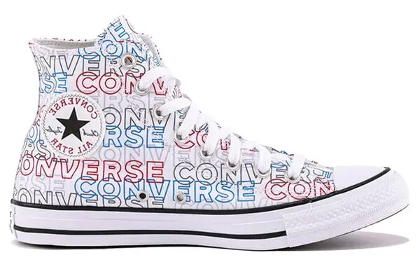 CONVERSE Chuck Taylor All Star High Top Sneakers - White/blue/red