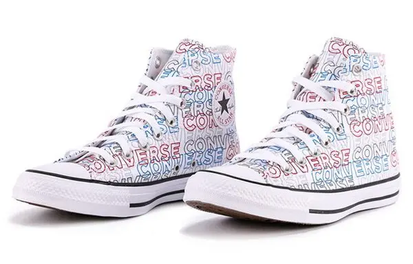 CONVERSE Chuck Taylor All Star High Top Sneakers - White/blue/red