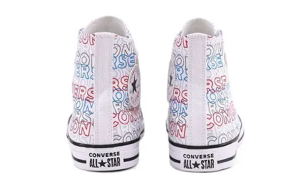 CONVERSE Chuck Taylor All Star High Top Sneakers - White/blue/red