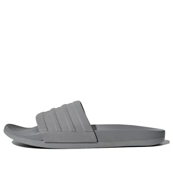 Adidas Adilette Cloudfoam Plus Slides - Charcoal Grey