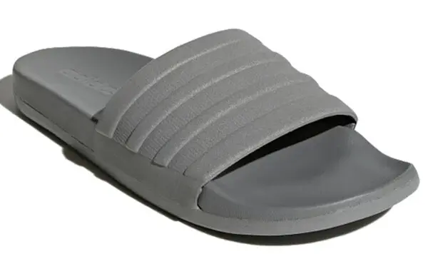 Adidas Adilette Cloudfoam Plus Slides - Charcoal Grey