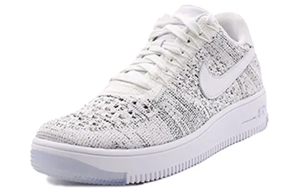 Nike Force 1 Flyknit Low Sneakers - White/black