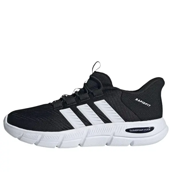 Adidas Cloudfoam Flex Rapidfit Sneakers - Core Black/cloud White/silver Metallic
