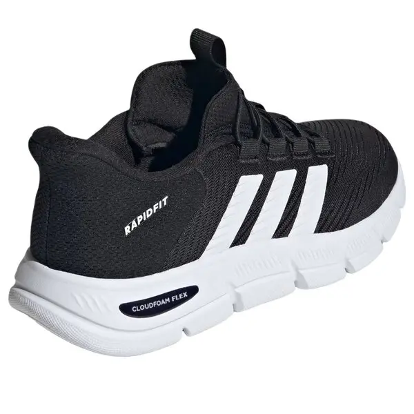 Adidas Cloudfoam Flex Rapidfit Sneakers - Core Black/cloud White/silver Metallic