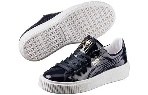 PUMA Basket Platform Patent Peacoat - Blue