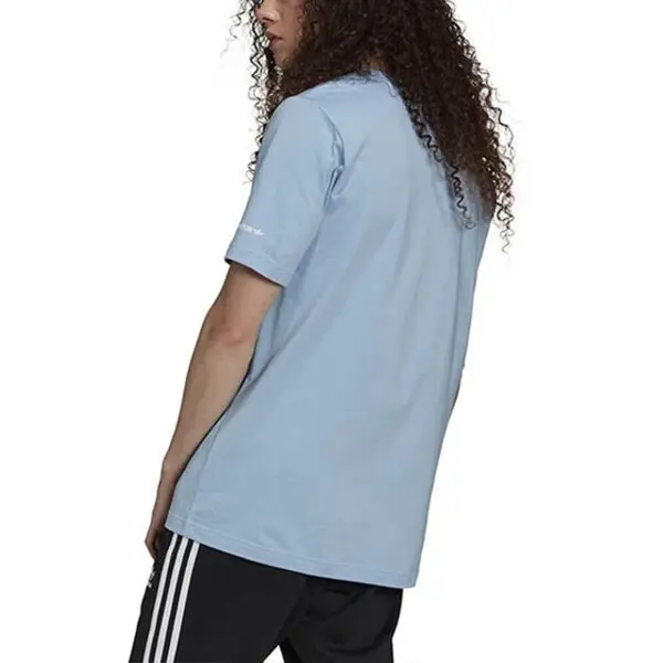 Adidas Originals St Tee Casual Breathable Sports Logo Printing Short Sleeve - Sky Blue