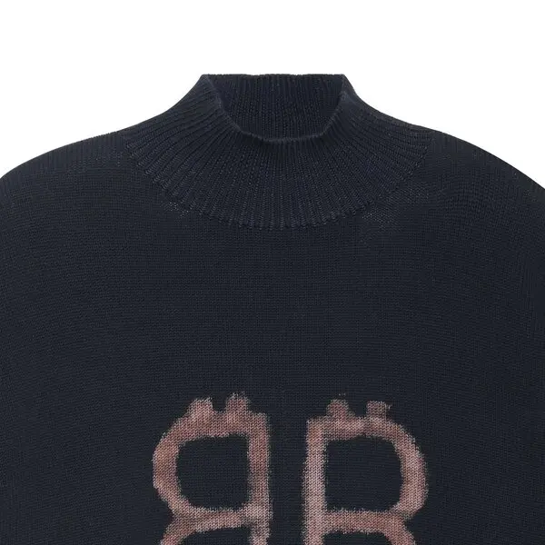 Balenciaga Bb Logo Knit Sweater