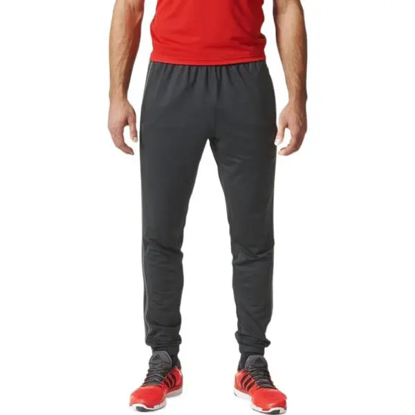 Adidas Green Side Stripe Training Sports Pants - Black