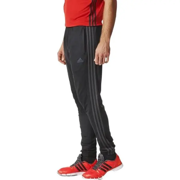 Adidas Green Side Stripe Training Sports Pants - Black