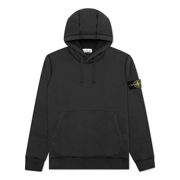 Stone Island Hooded Sweatshirt - Black