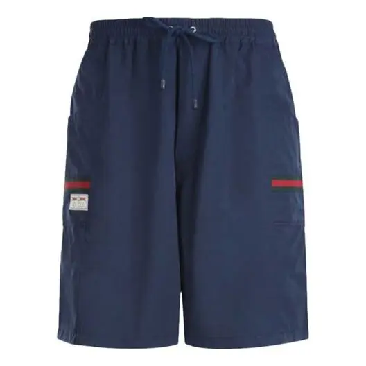 Gucci Casual Shorts With Stripe Detail - Dark Blue