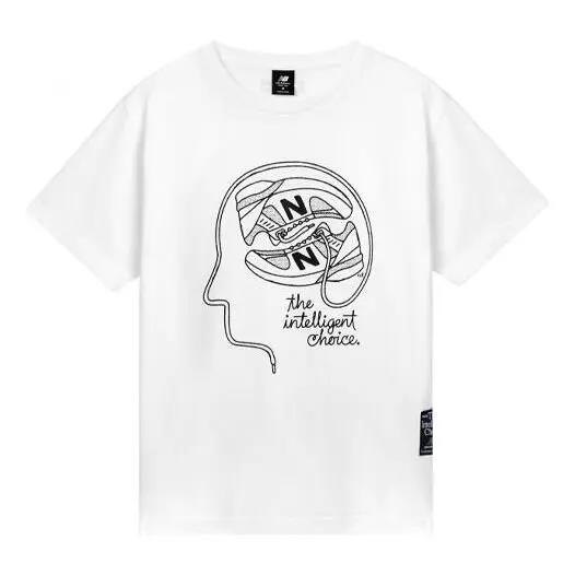 NEW BALANCE Athletics Delorenzo Graphic Tee - White/black