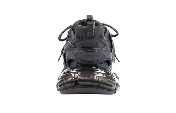 Balenciaga Track Sneaker With Clear Sole - Black