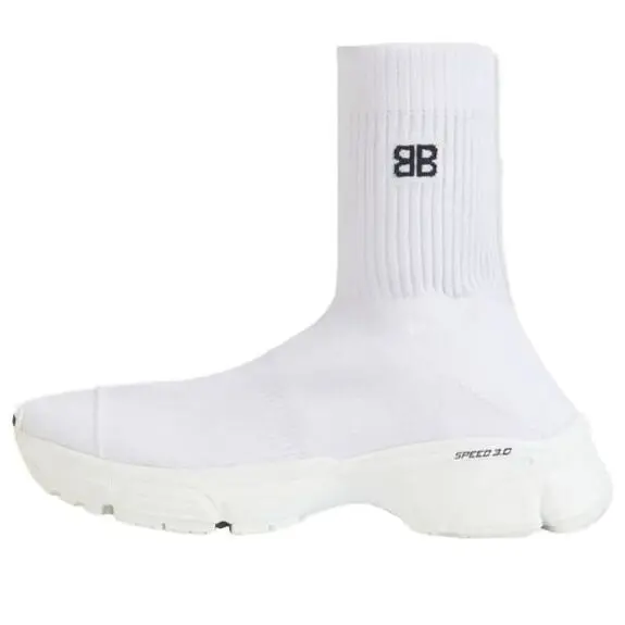 Balenciaga Speed 3.0 Sock Sneakers - White/black
