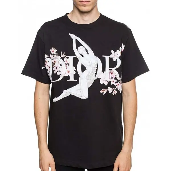 Dior X Sorayama Crossover Sakura Printing Short Sleeve