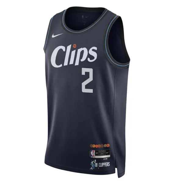 Nike La Clippers Kawhi Leonard 2023/24 City Edition Swingman Jersey - College Navy