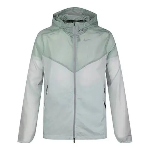 Nike Windrunner Woven Hooded Running Jacket - Mintgreen