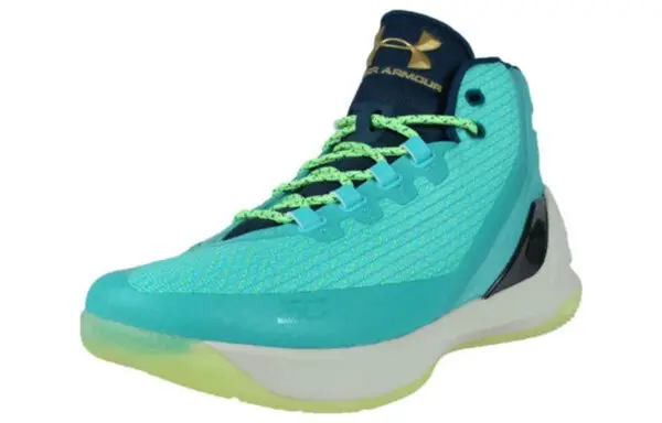 Under Armour Curry 3 "reign Water" High Top Sneakers - Green