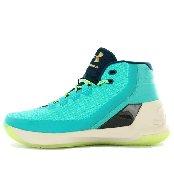 Under Armour Curry 3 "reign Water" High Top Sneakers - Green