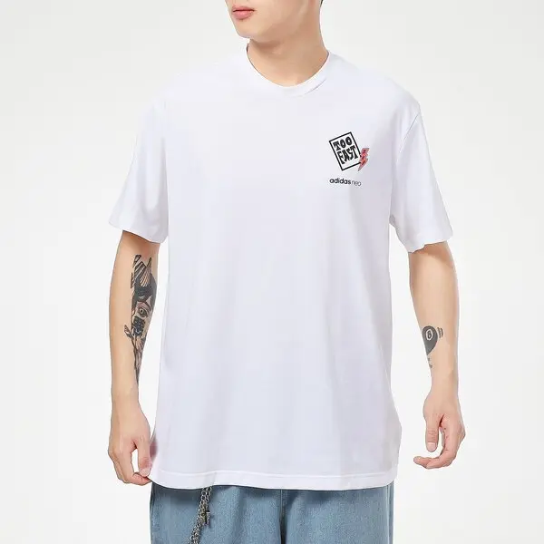 Adidas Neo Logo Printing Sports Short Sleeve