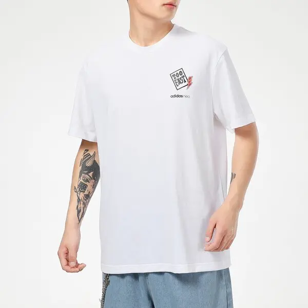 Adidas Neo Logo Printing Sports Short Sleeve