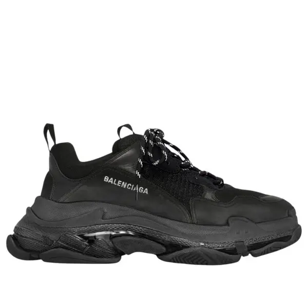 Balenciaga Triple S Clear Sole Sneakers - Black