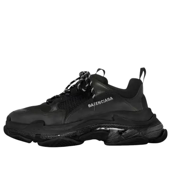 Balenciaga Triple S Clear Sole Sneakers - Black