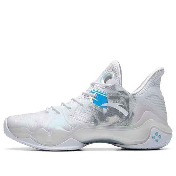 ANTA Shock Wave 4 Basketball Sneakers - Grey/laser
