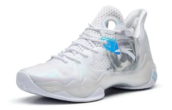 ANTA Shock Wave 4 Basketball Sneakers - Grey/laser